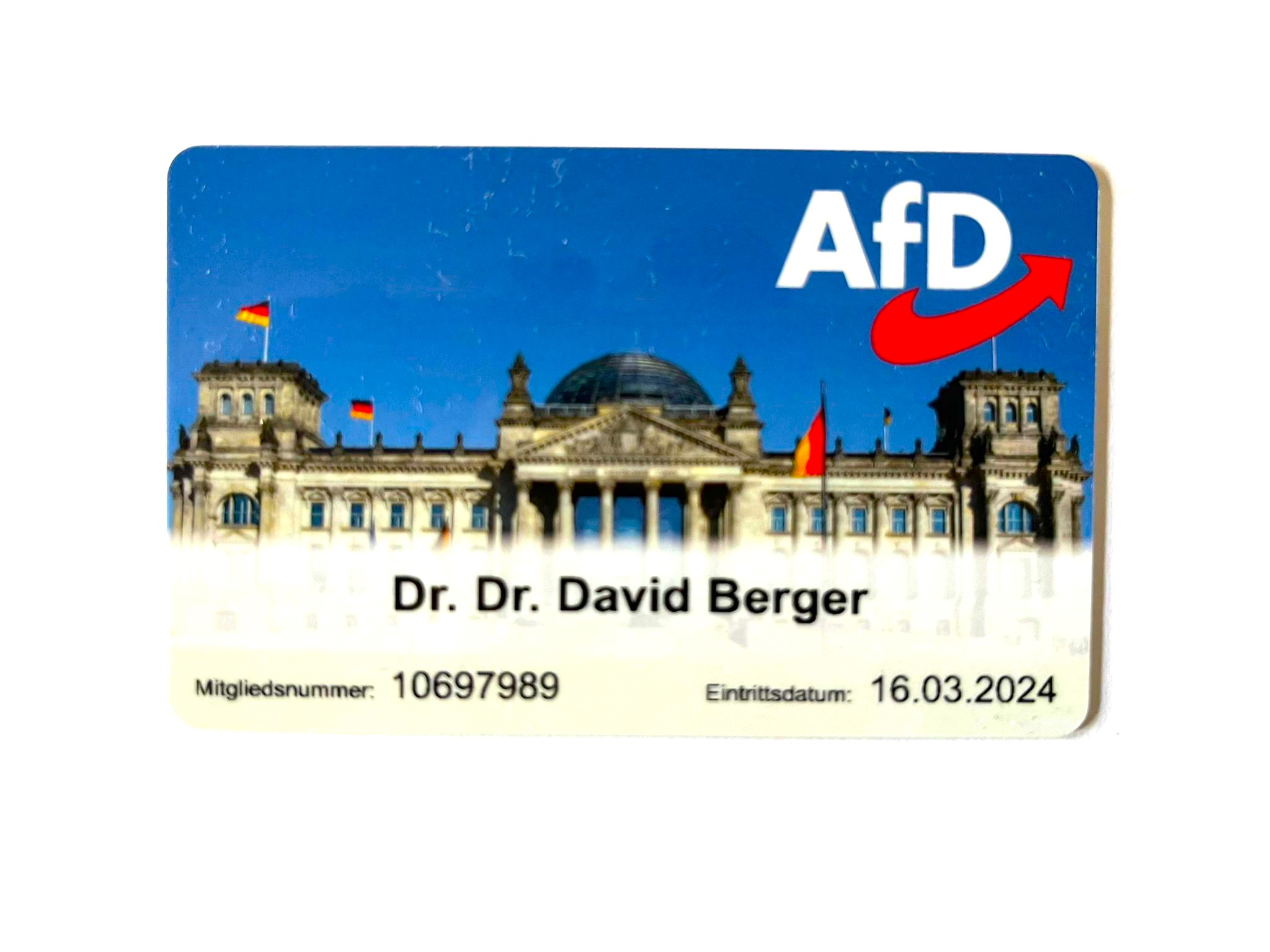 Mitglied in der AfD: Ein Zeichen für die Demokratie setzen